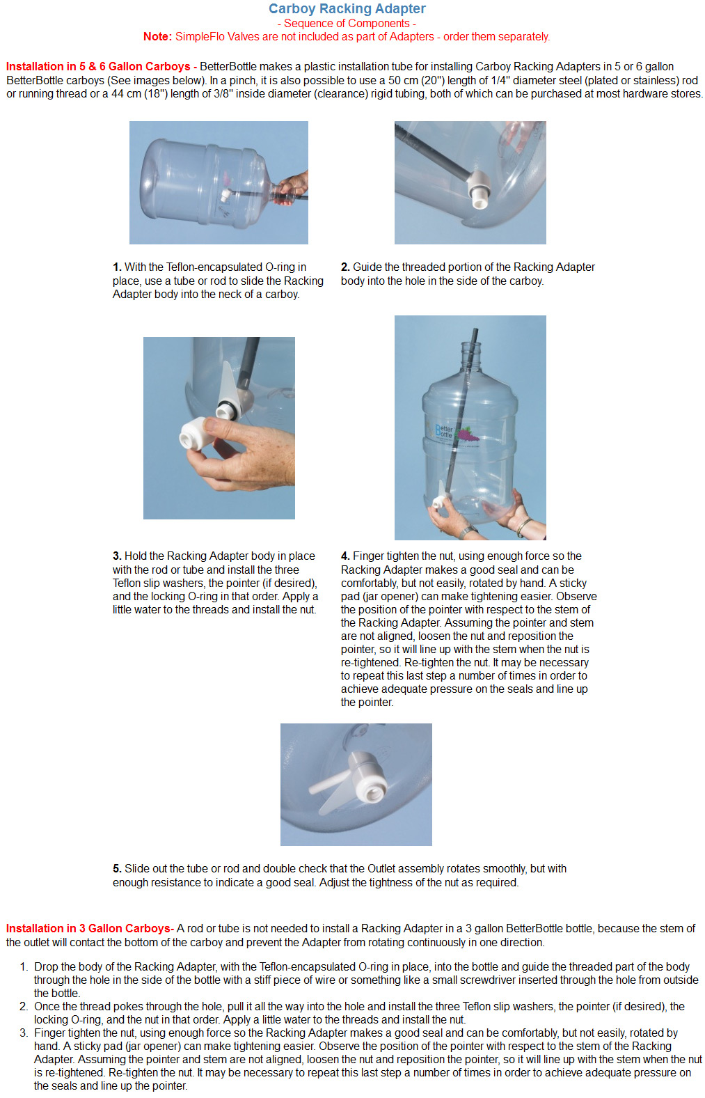 installationsrør til BetterBottle tap - Humlegårdens Ekolager