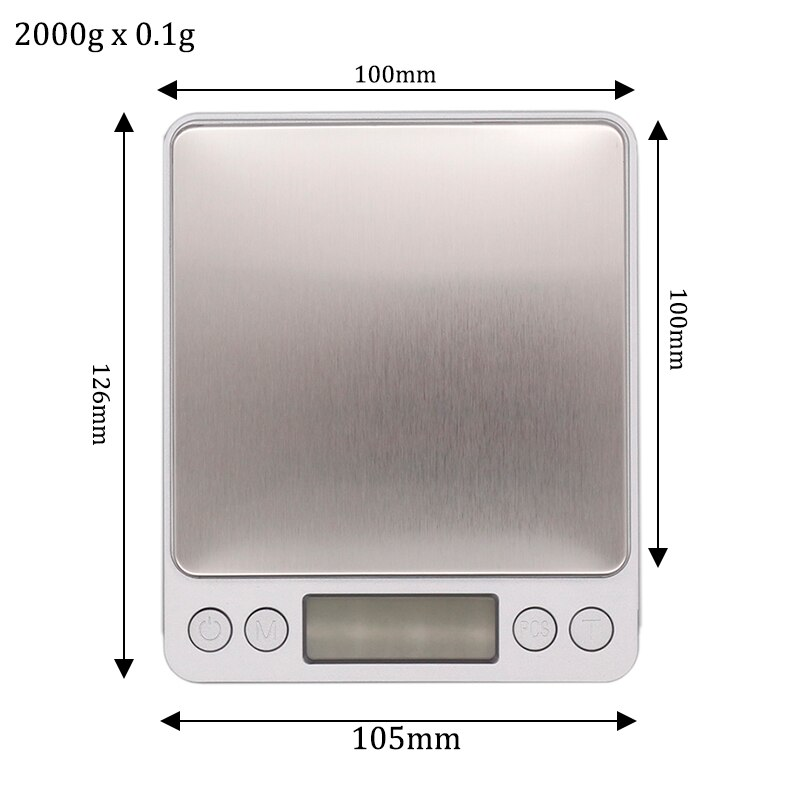 Digital Scale 2 kg / 0,1 g - Mr. Malt