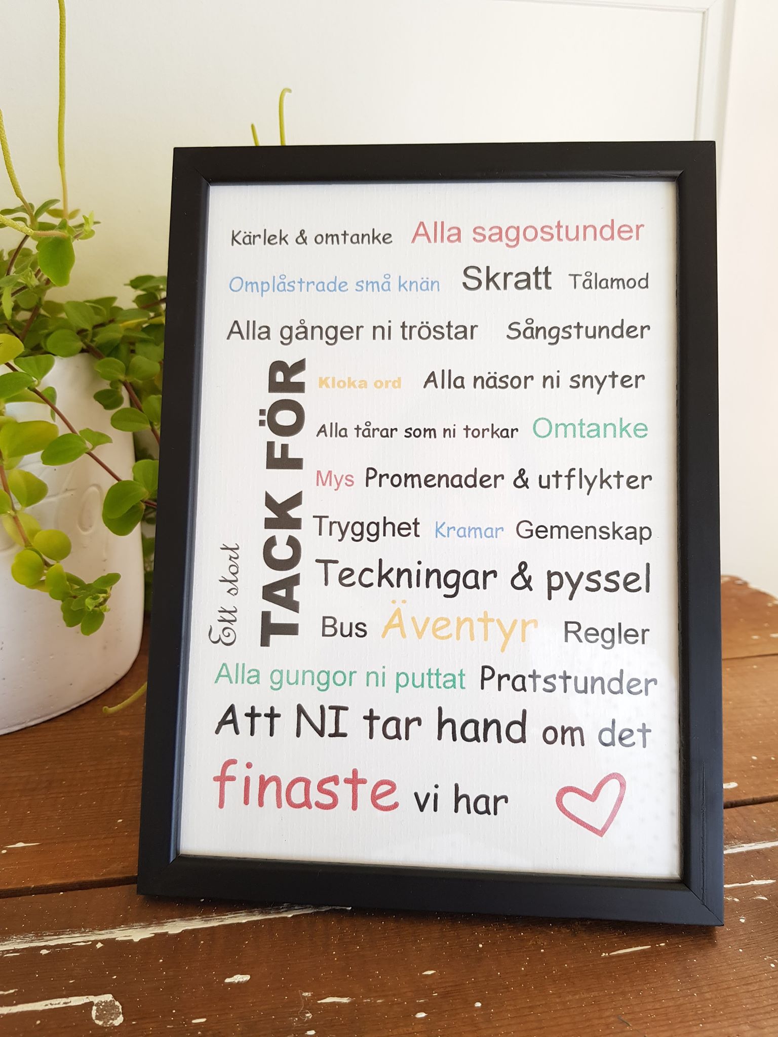 Kort "Ett stort tack för....." - Calimero Familjebutiken