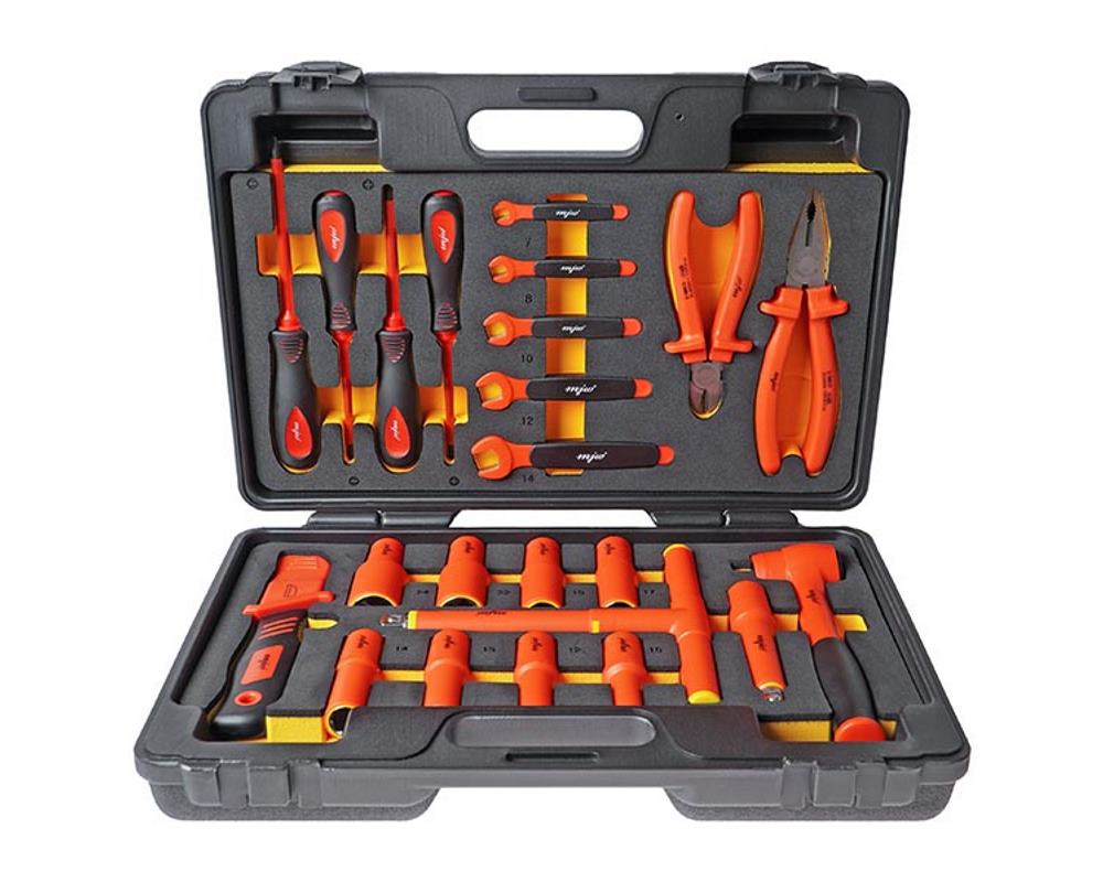 Verktygsset för elbilar, isolerade, 24 delar - NisoTech.se