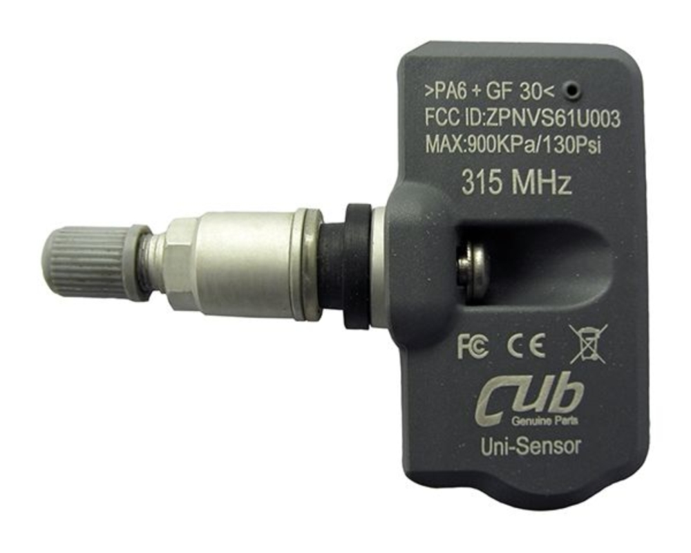 Cub uni-sensor 315 MHz metallventil - NisoTech.se