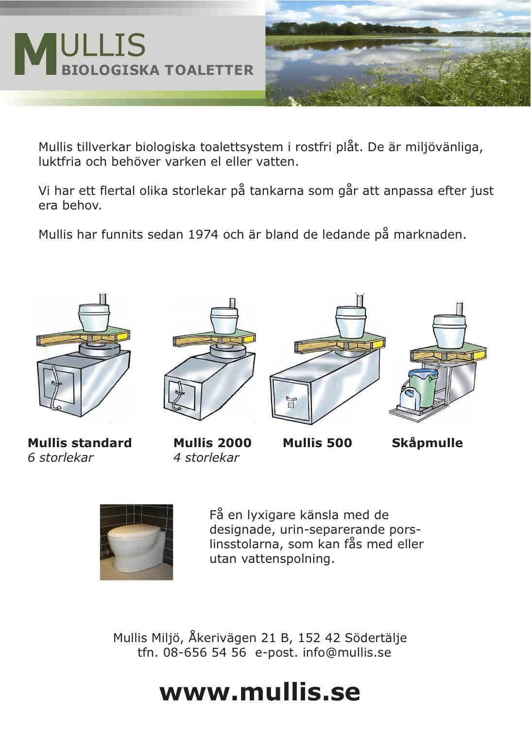 Mullis M 195 biological toilet - Wastewater Center
