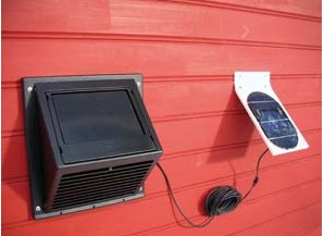 MiniVent Black with with separate solar cell - Wastewater Center