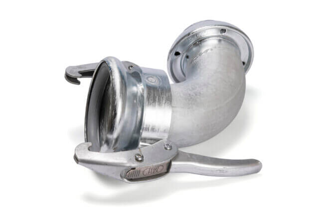 M42 Bend with gimbal male and female coupling KRKB 90° 76 - Avloppscenter