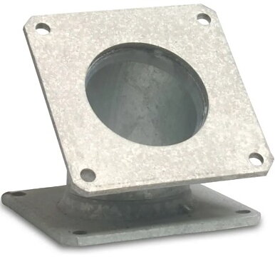 Bauer coupling Bend 45° steel galvanized 5" square flange - Wastewater ...