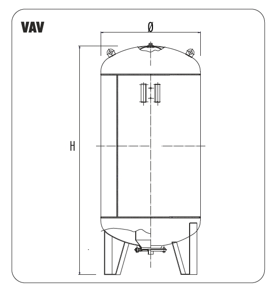 Aquasystem VAV750 Hydropress tank 750 l - Avloppscenter