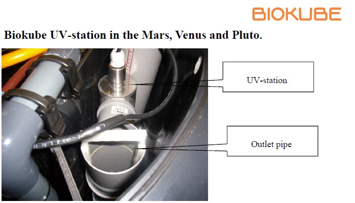 UV lights to biokube Pluto & Venus - Avloppscenter