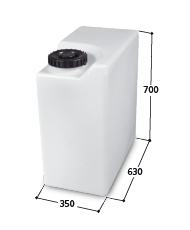 Rectangular container 140 L - Avloppscenter