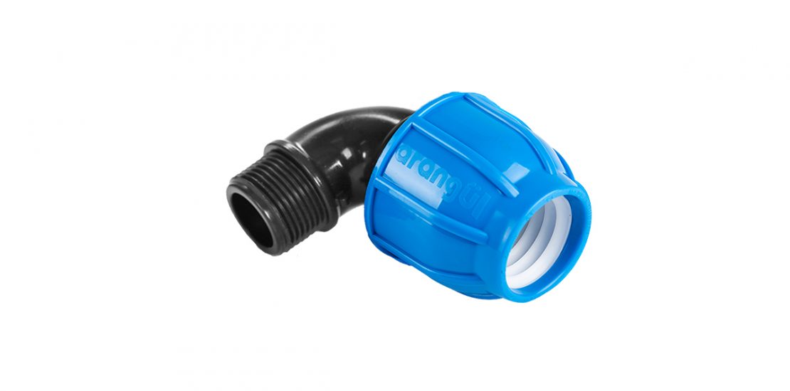Compression Coupling 90 Elbow with Threaded Male 32x1 1/4" - Wastewater ...