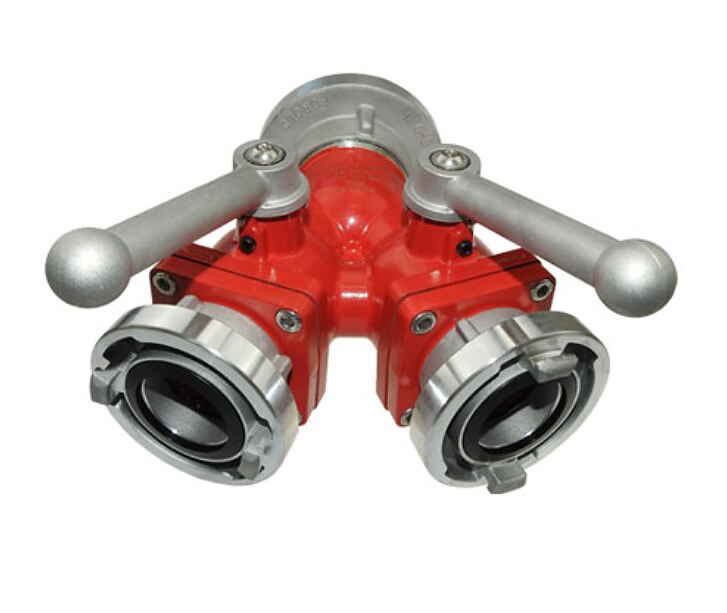 Storz C-D water divider, one inlet 2", two outlets 1" - Wastewater Center