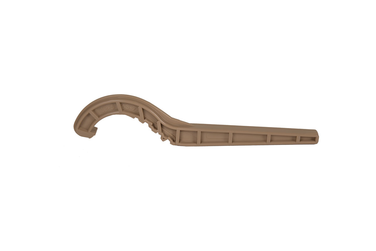 Installation key for plastic pipe fittings in plastic 90-110 ...