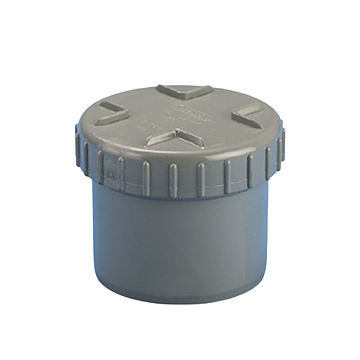 Cleaning cap with 110mm gray - Wastewater Center