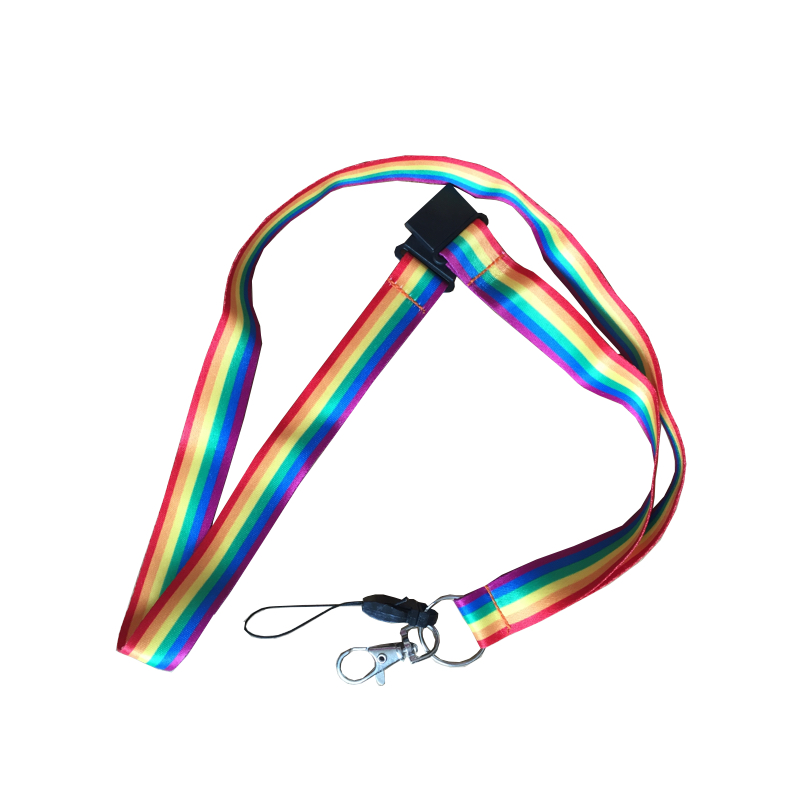 Pride colored lanyards with your text - HappyPride