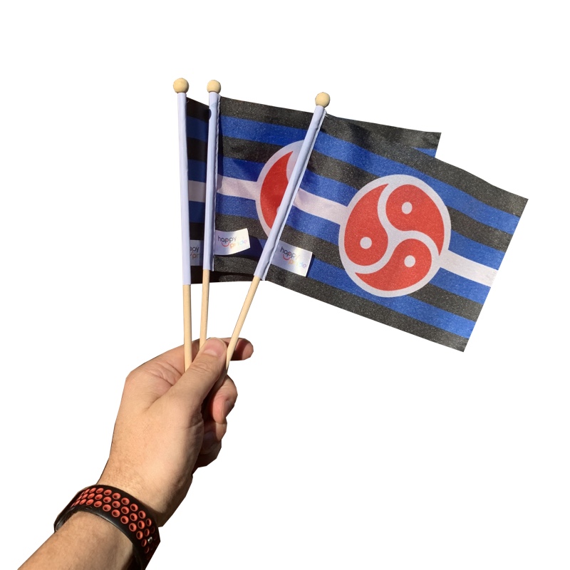 BDSM Flagge am Stock Mini - | Happypride