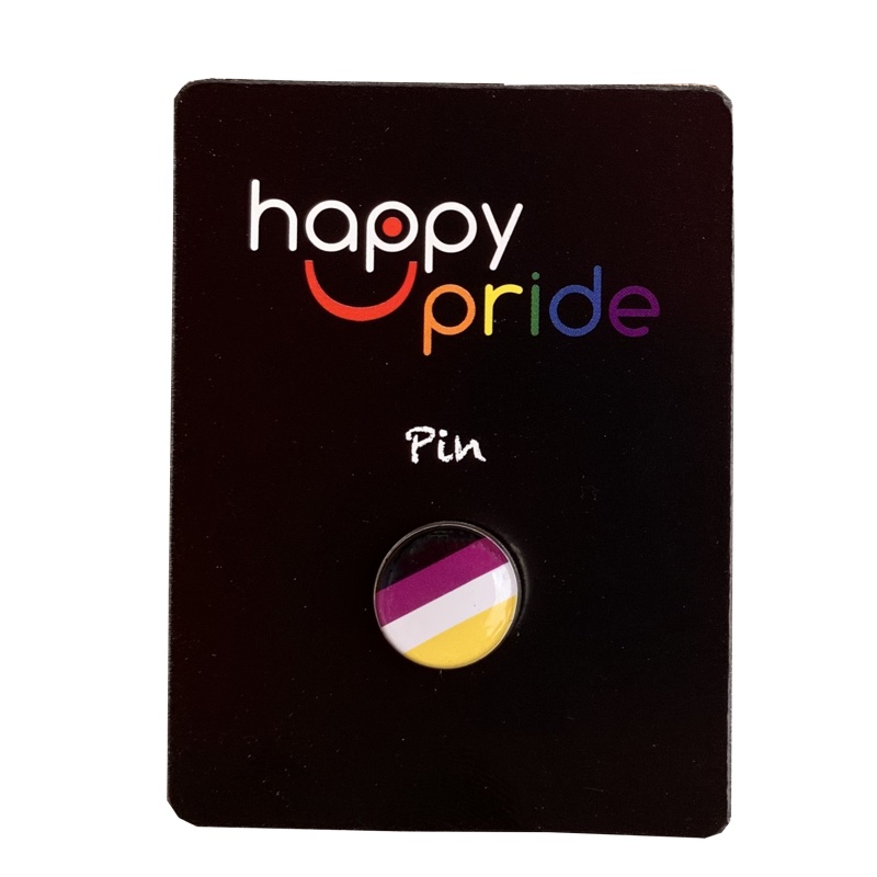 Pins with Non-Binary flag | Happypride