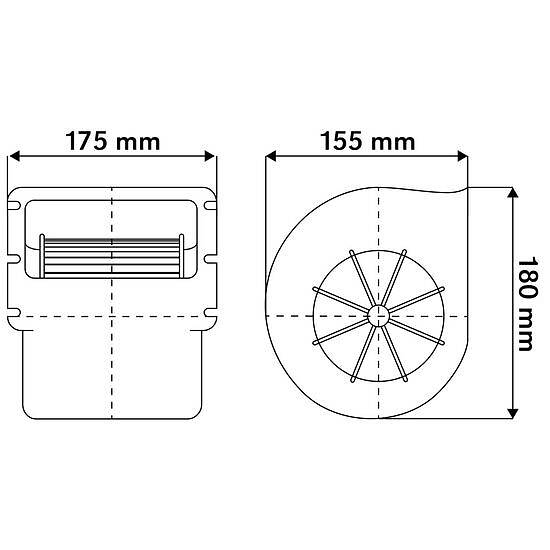 Traktordelar.net - Hyttfläkt Komplett John Deere 0130063810 AL110881