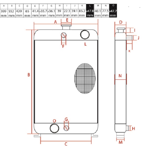 Traktordelar.net - Kylare DB 885 K922737