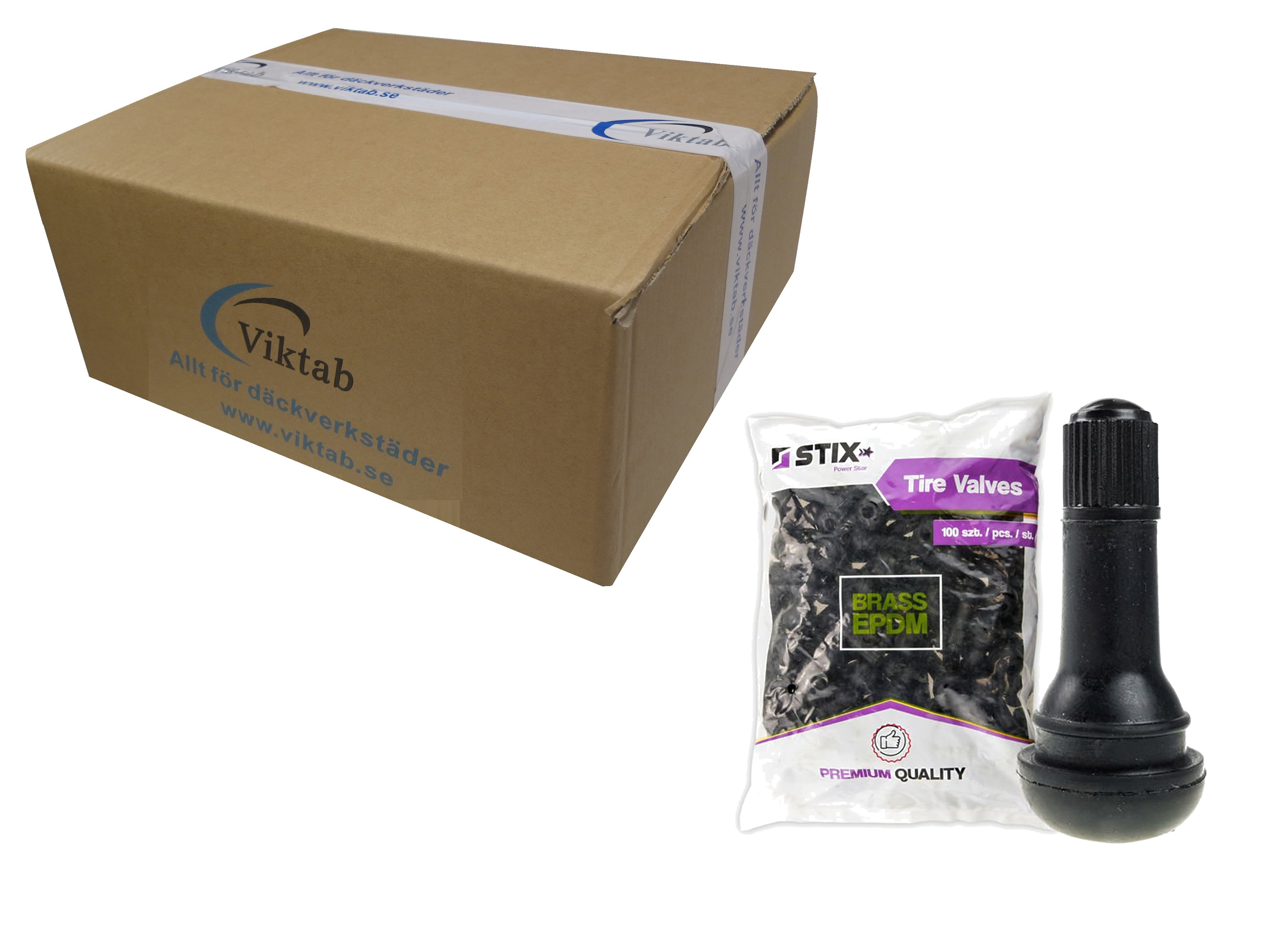 Gummiventil TR413 EPDM ( 500 st ) - Viktab AB