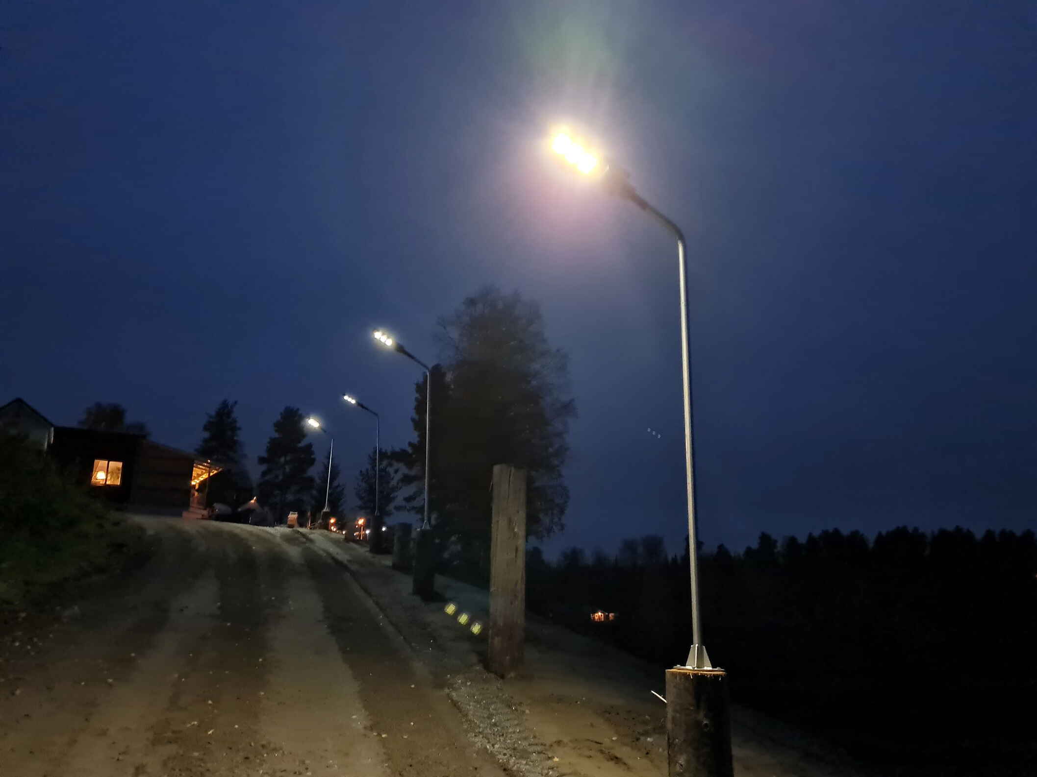 60W Solcellsdriven LED Gatubelysning Stolpbelysning Belysning med ...