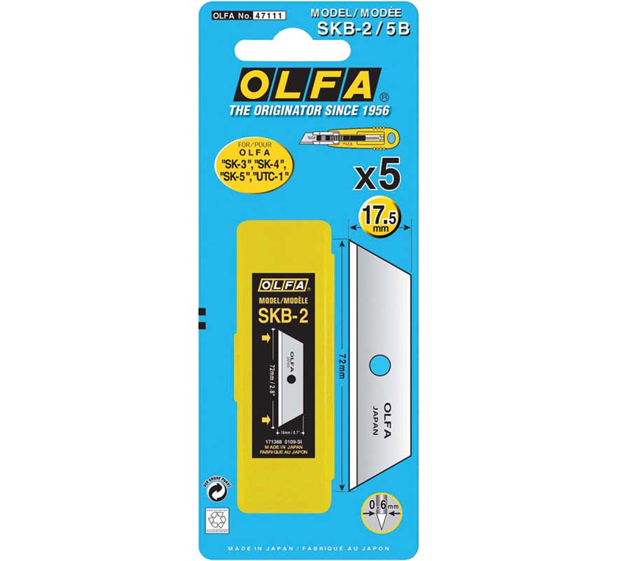 BATO Olfa säkerhet knivblad . SKB-2/5B - 6 st/förpackning ...