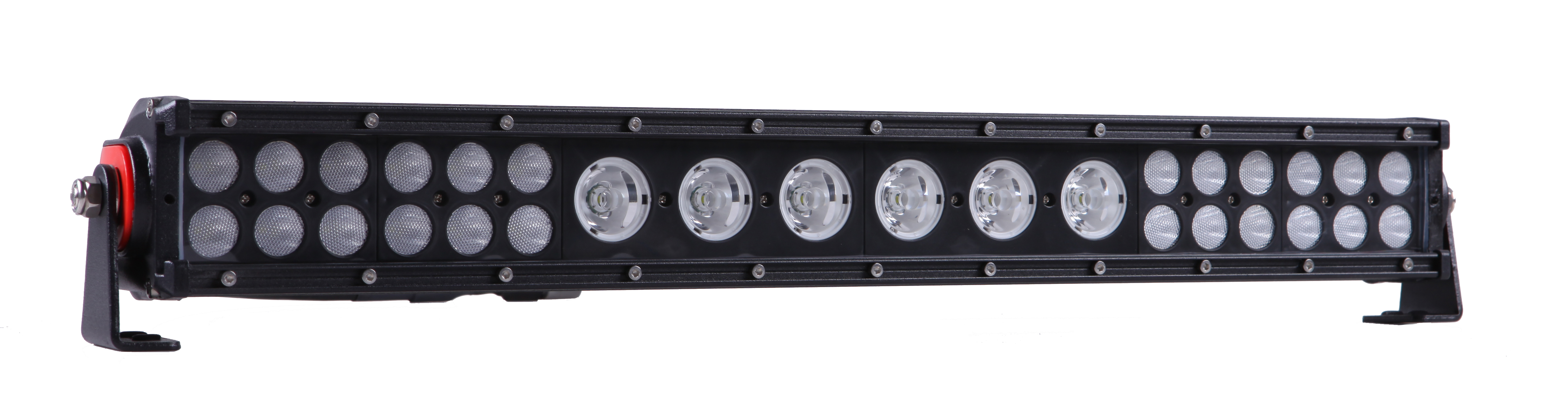 132W - HYBRID - LED Ljusramp med Hel och Halv Spot Flood Combo för Bil ...
