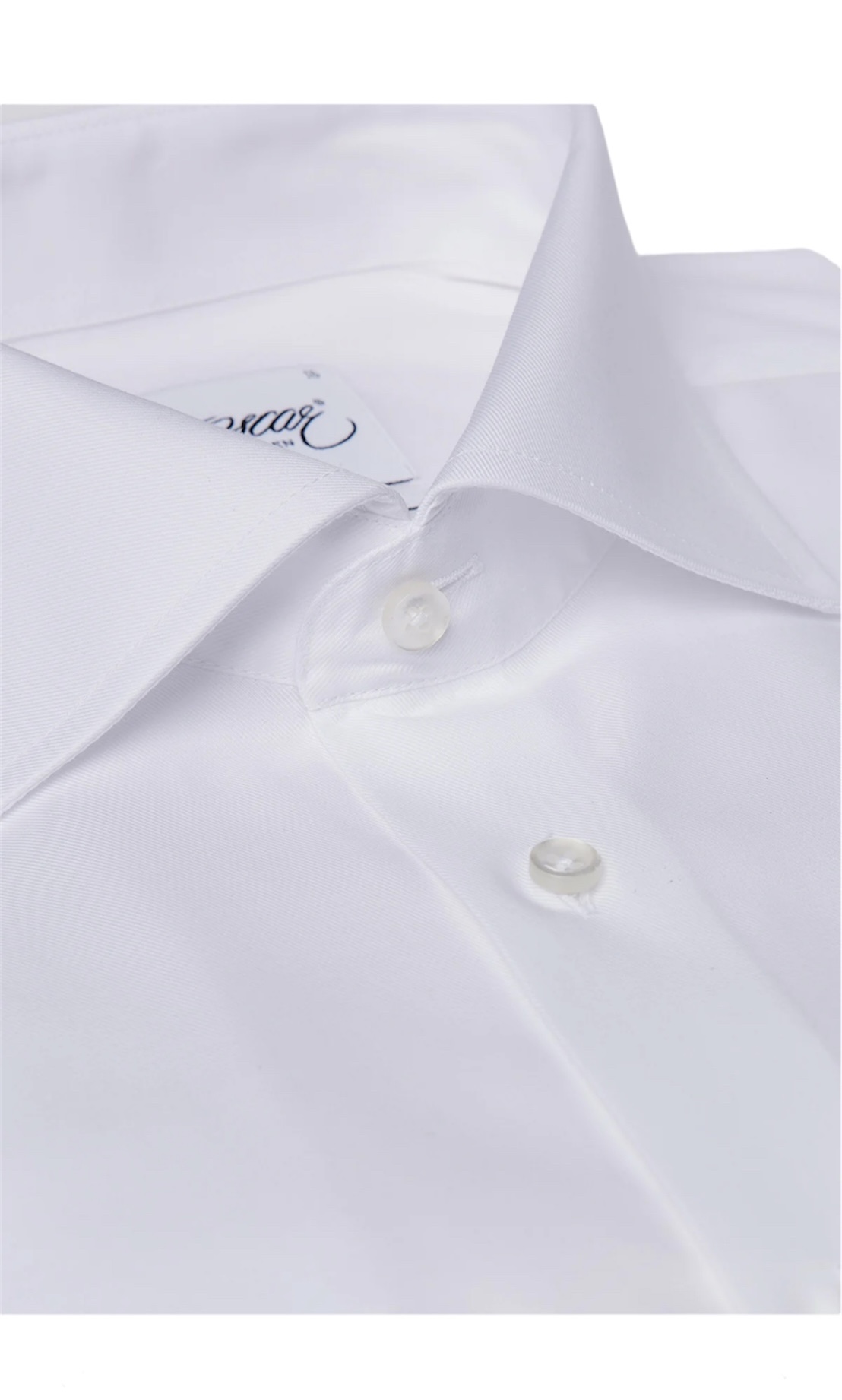 Skjorta vit, elegant classic. Oscar Of Sweden - Nisses Herrmode