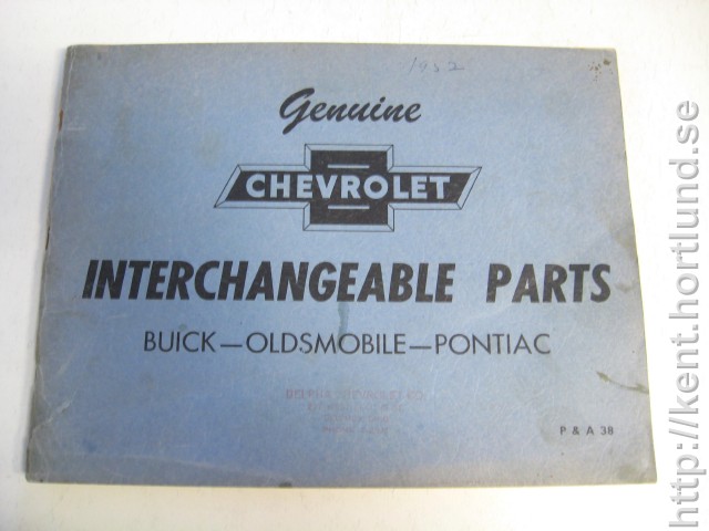 www.hortlund.se - 1952 Chevrolet Interchangeable parts Buick ...