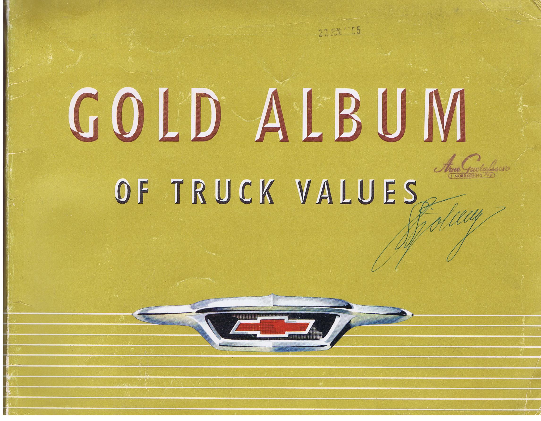www.hortlund.se - 1955 Chevrolet Golden Album Of Truck Values