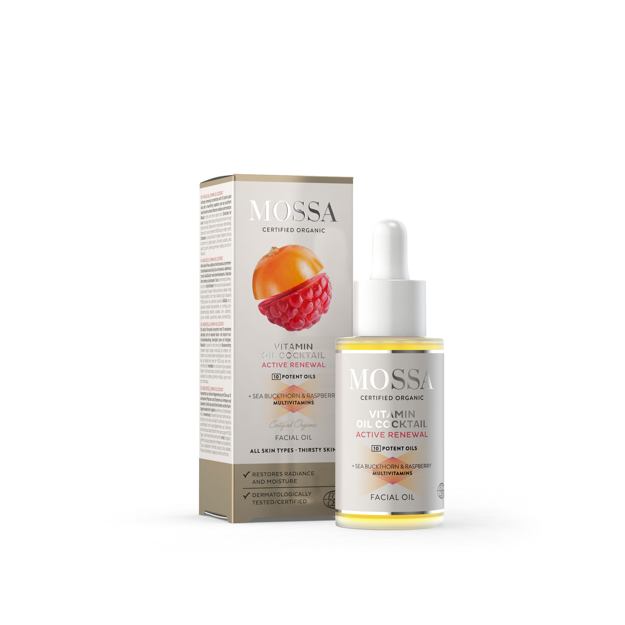 Vitamin Cocktail - Facial Oil 30ml - Mossa - Skogsro Spa
