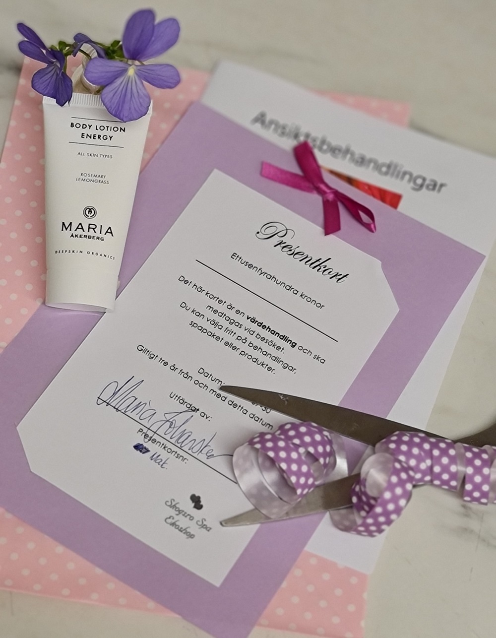 Presentkort 1200 - Skogsro Spa