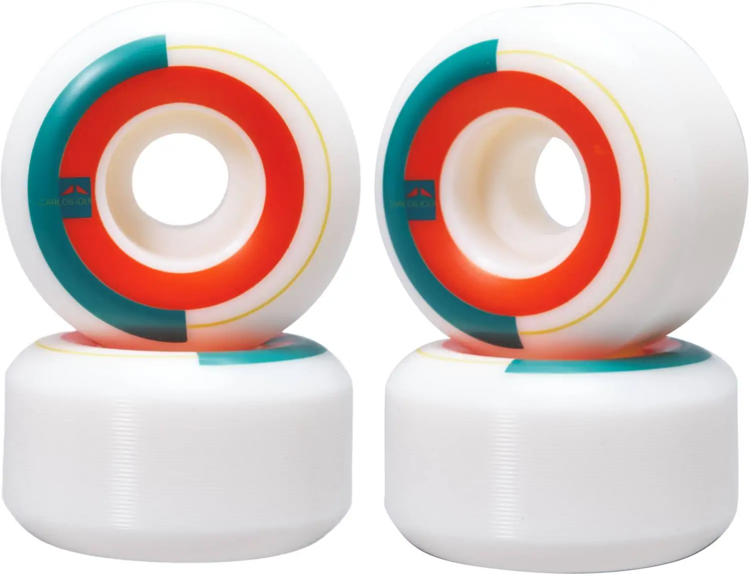 Crupié Carlos Iqui 101A Skinny Skateboard hjul 4-Pack - Färg: Röd ...