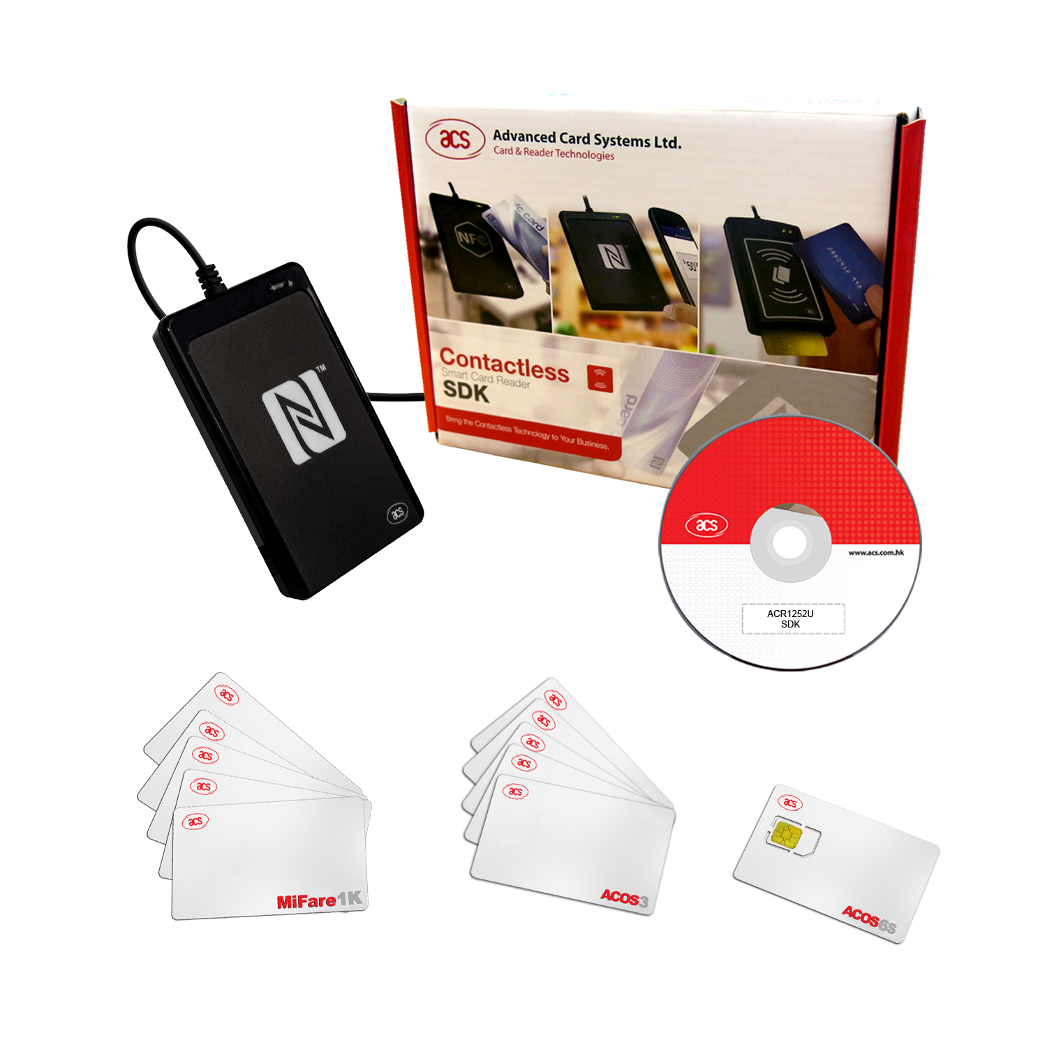 RFID läsare USB, NFC,SDK - RFID-läsare, RFID-taggar och RFID-kort