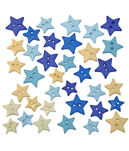 Knappar: Stars evening sky - www.Vinterverkstan.se