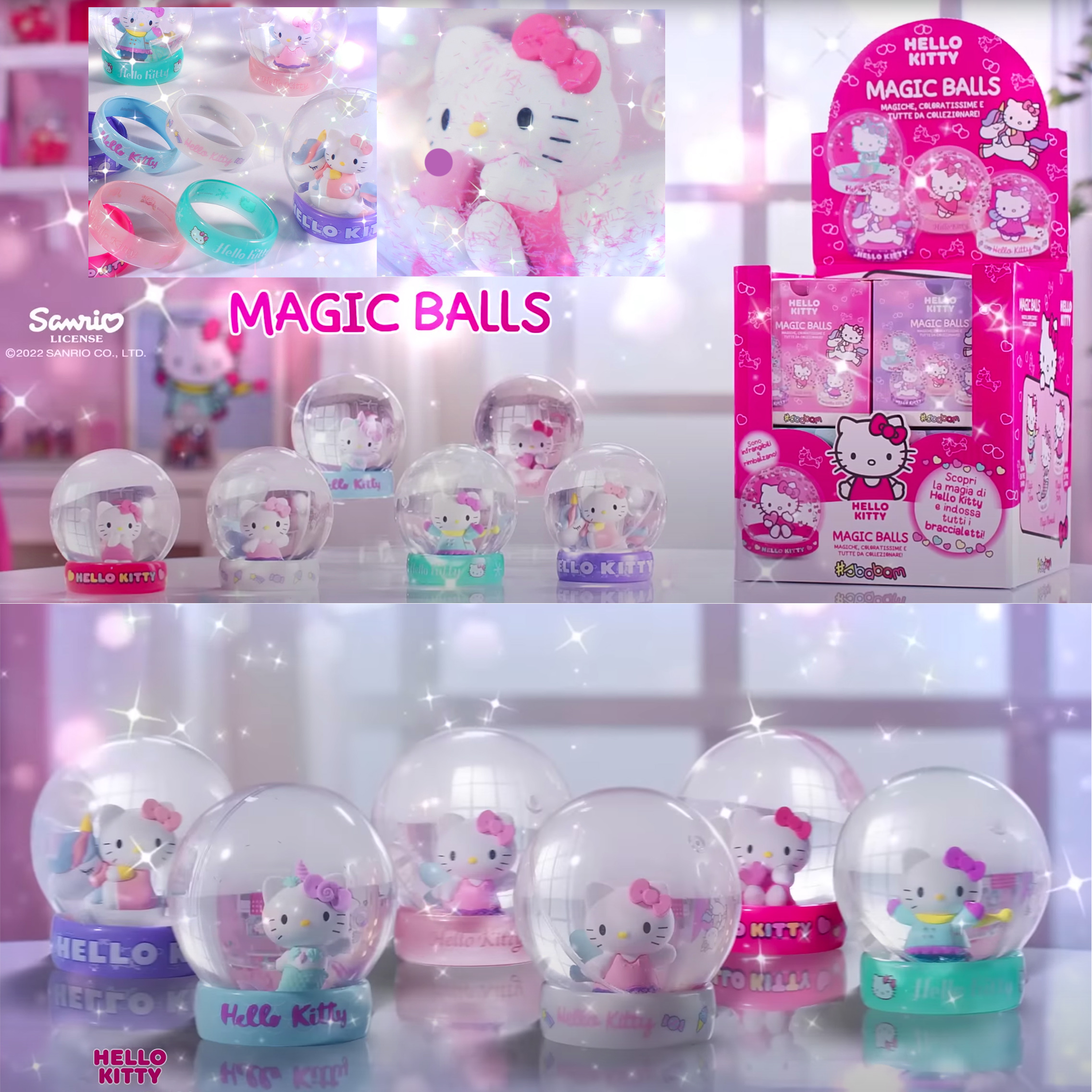Sanrio Hello Kitty Magic Balls Snöglob - Hello Kitty Shop