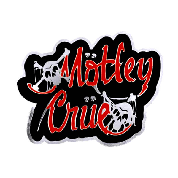 Motley Crue Logo Skulls Big Cut Out Patch - Rockzone