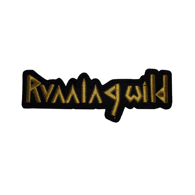 Running Wild Logo Yellow Cut Out Patch - Rockzone