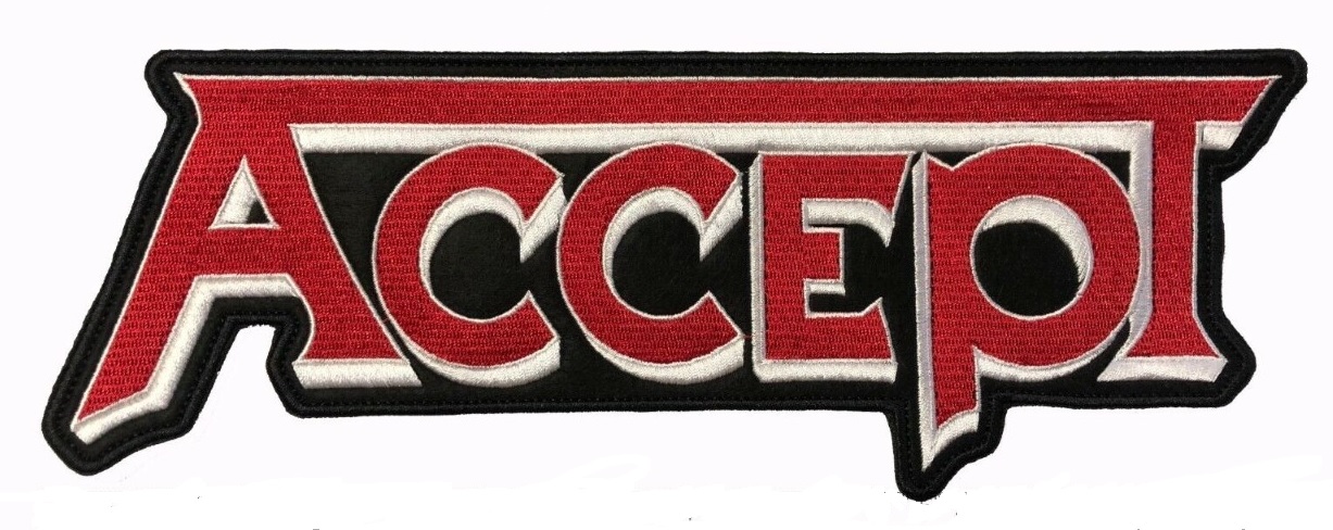 Accept Logo Cut Out Patch - Rockzone