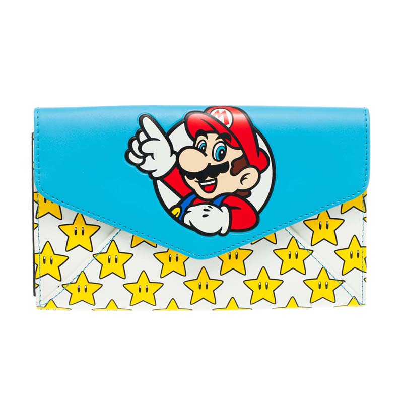 Nintendo Mario & Stars Envelop Girls Wallet - Rockzone