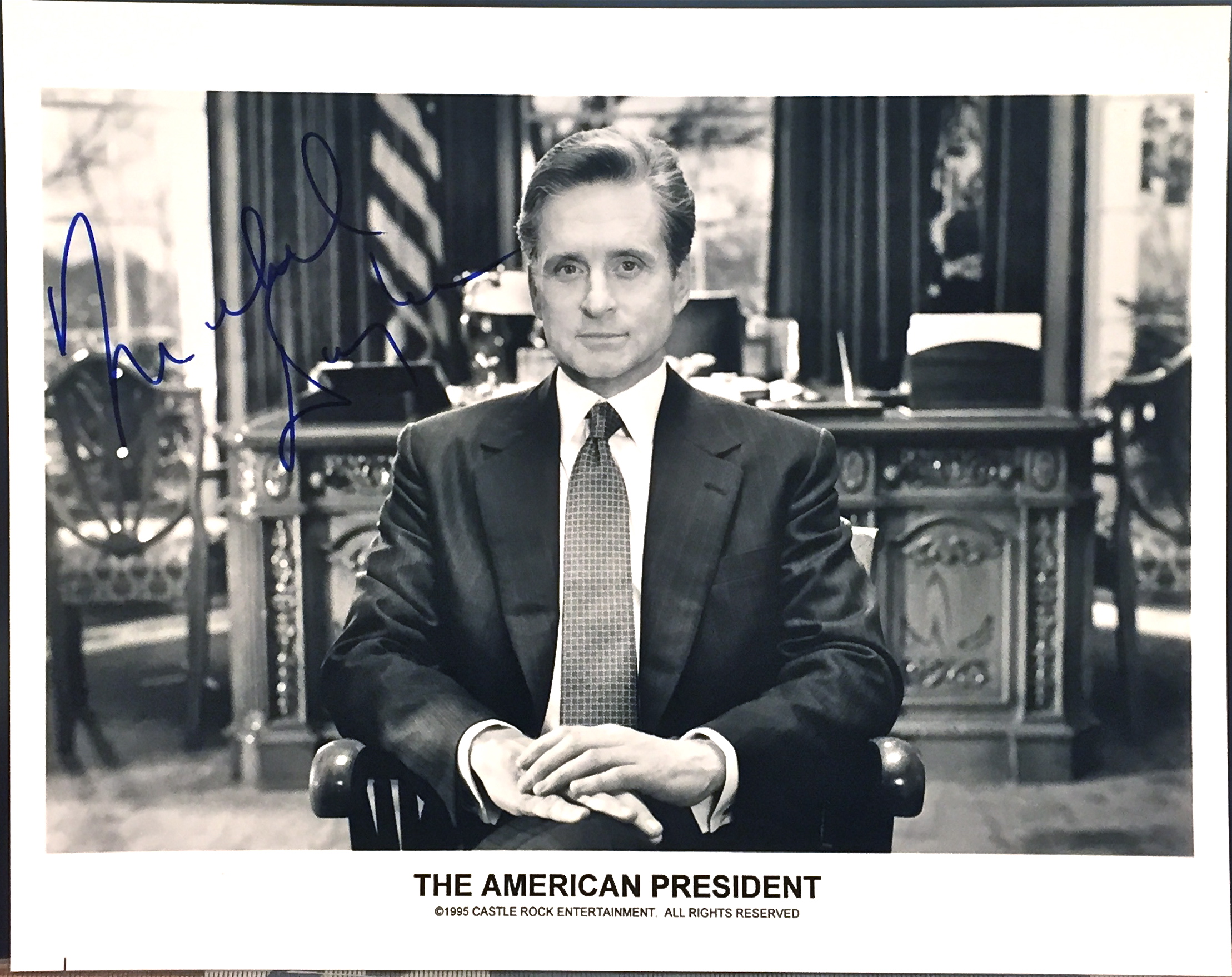 Nostalgipalatset - MICHAEL DOUGLAS - Real autograph on real photo!
