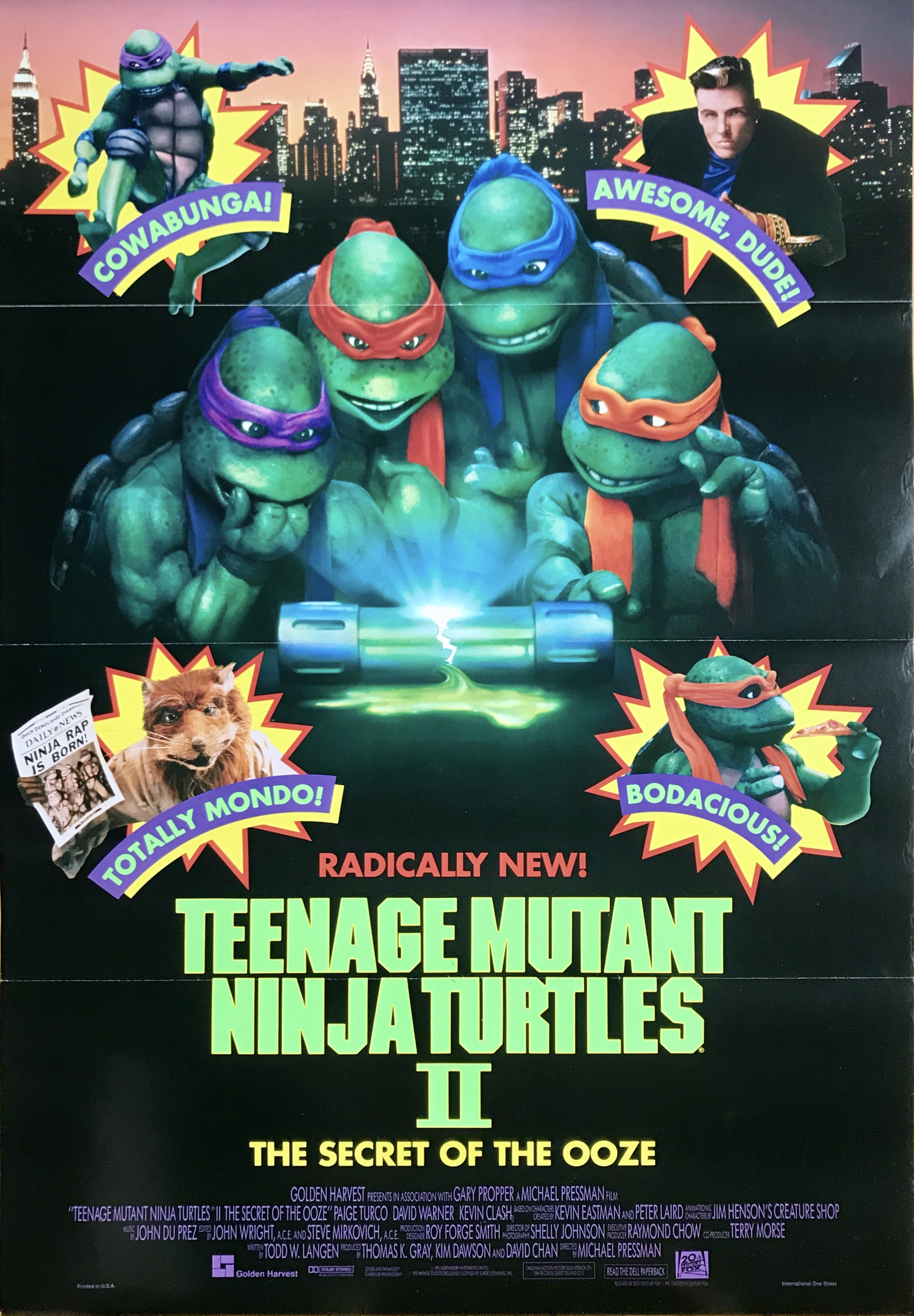 Nostalgipalatset - TEENAGE MUTANT NINJA TURTLES - II (1991)
