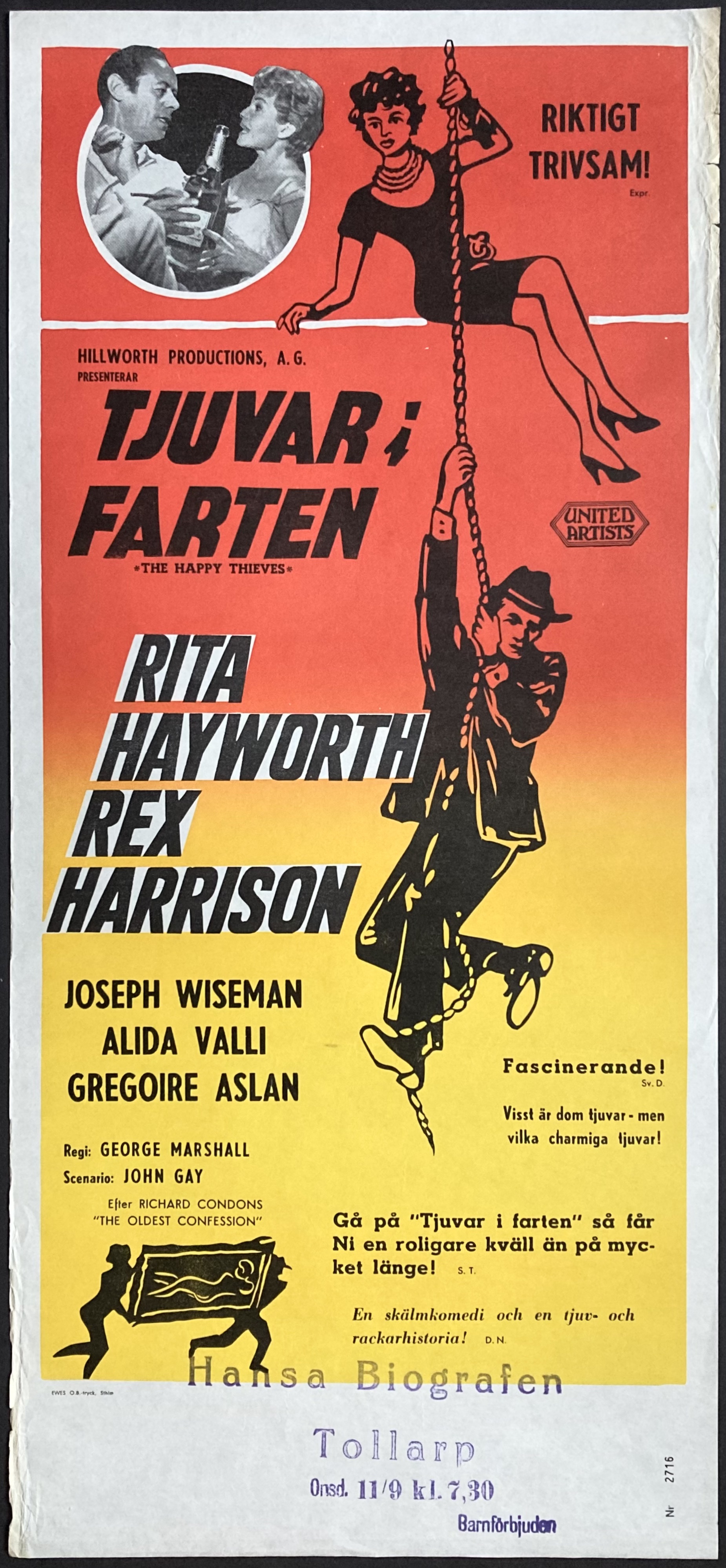 Nostalgipalatset - THE HAPPY THIEVES (1961)
