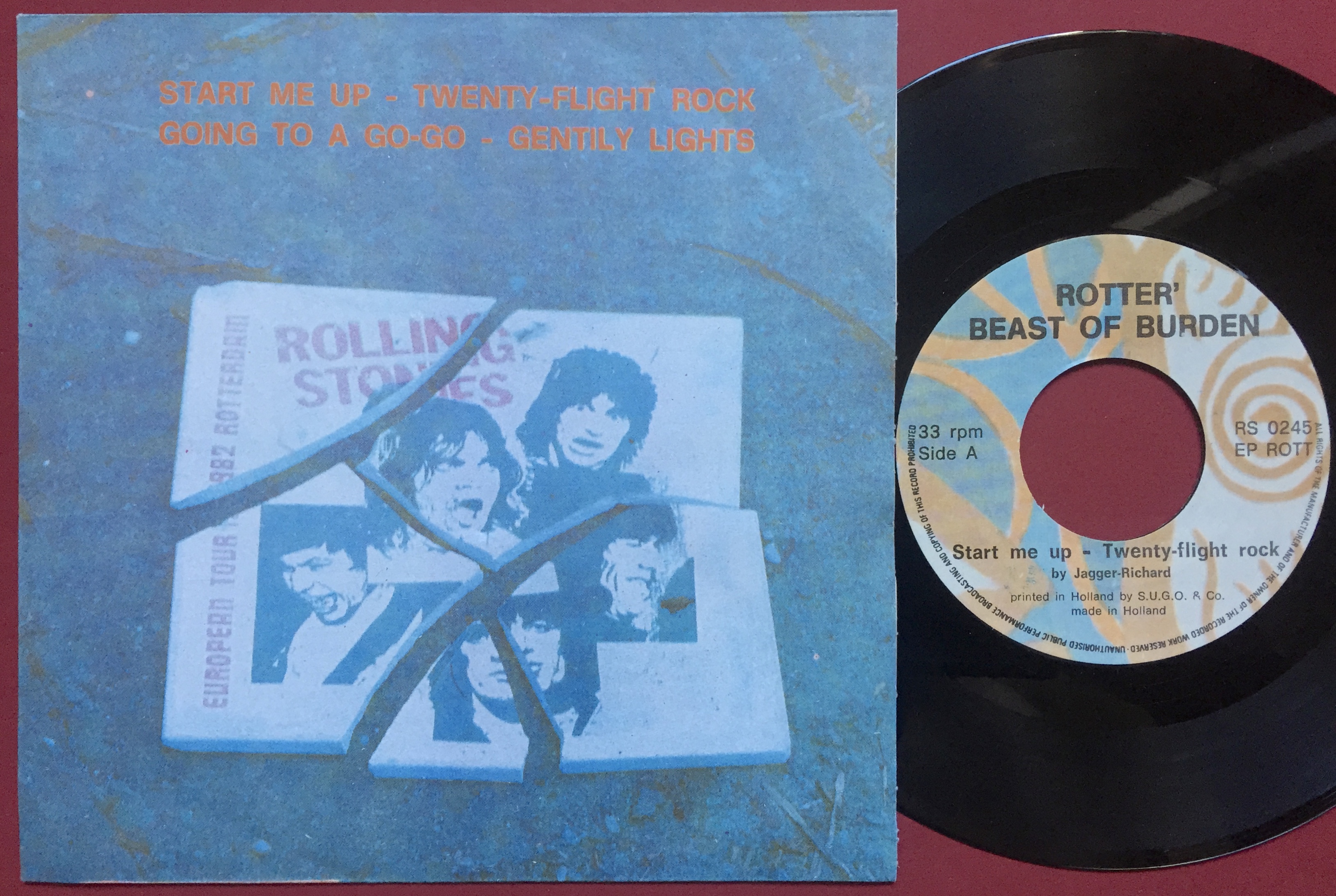 Nostalgipalatset - ROLLING STONES - Start me up +3 LIVE EP 1982