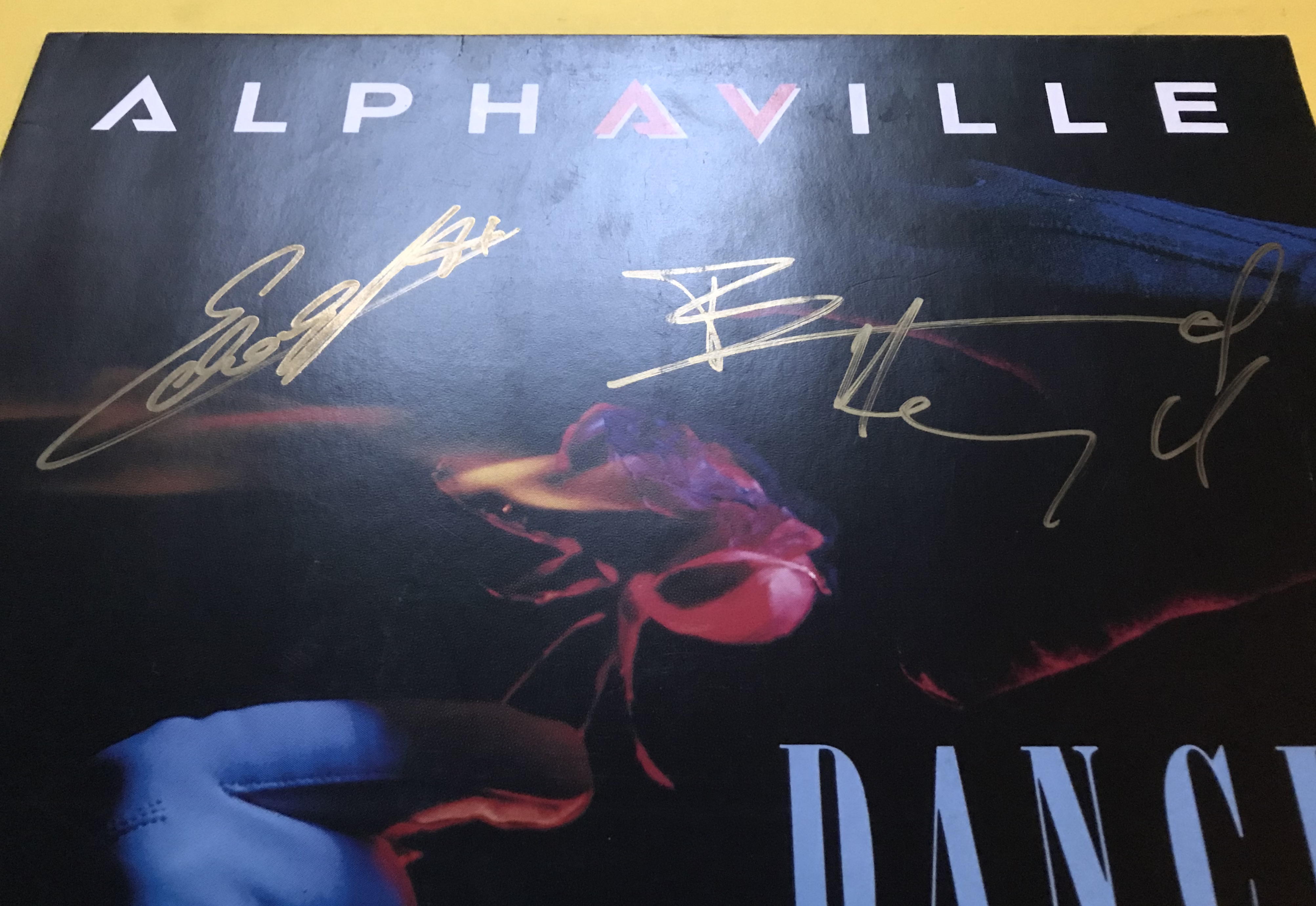 Nostalgipalatset - ALPHAVILLE - Dance with me SIGNERAD 12" Maxi 1986