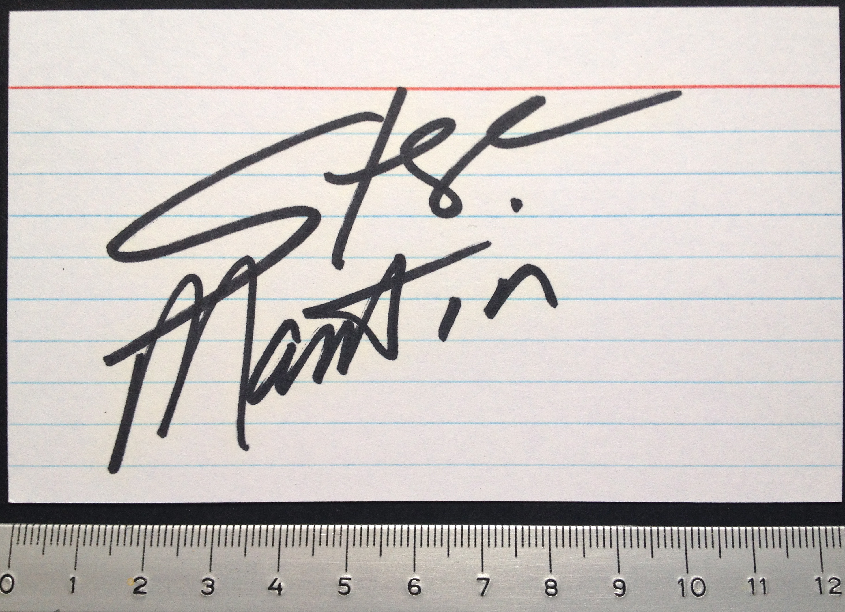 Nostalgipalatset - STEVE MARTIN - Real autograph on paper