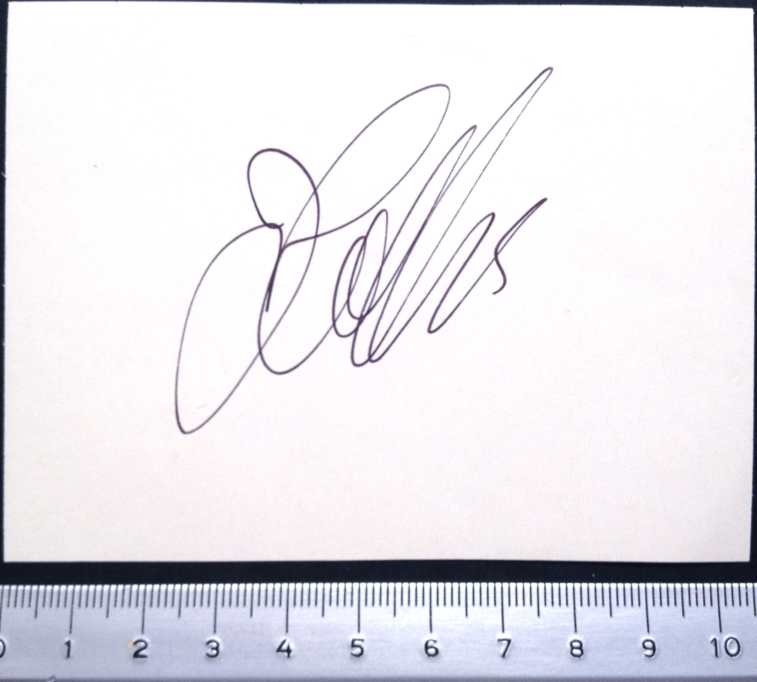 Nostalgipalatset - JOAN COLLINS - Real autograph on paper