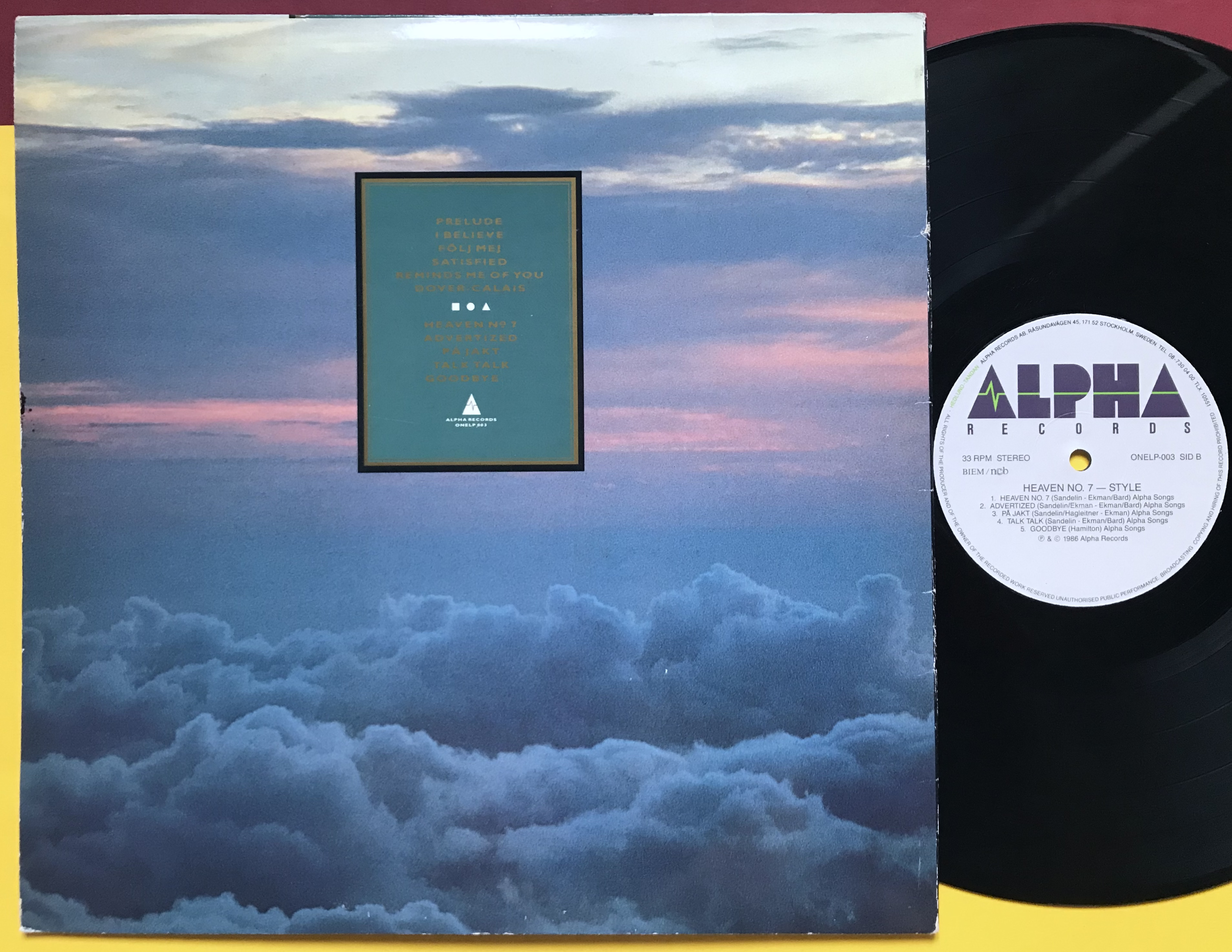 Nostalgipalatset - STYLE - Heaven No 7 SIGNED LP 1986
