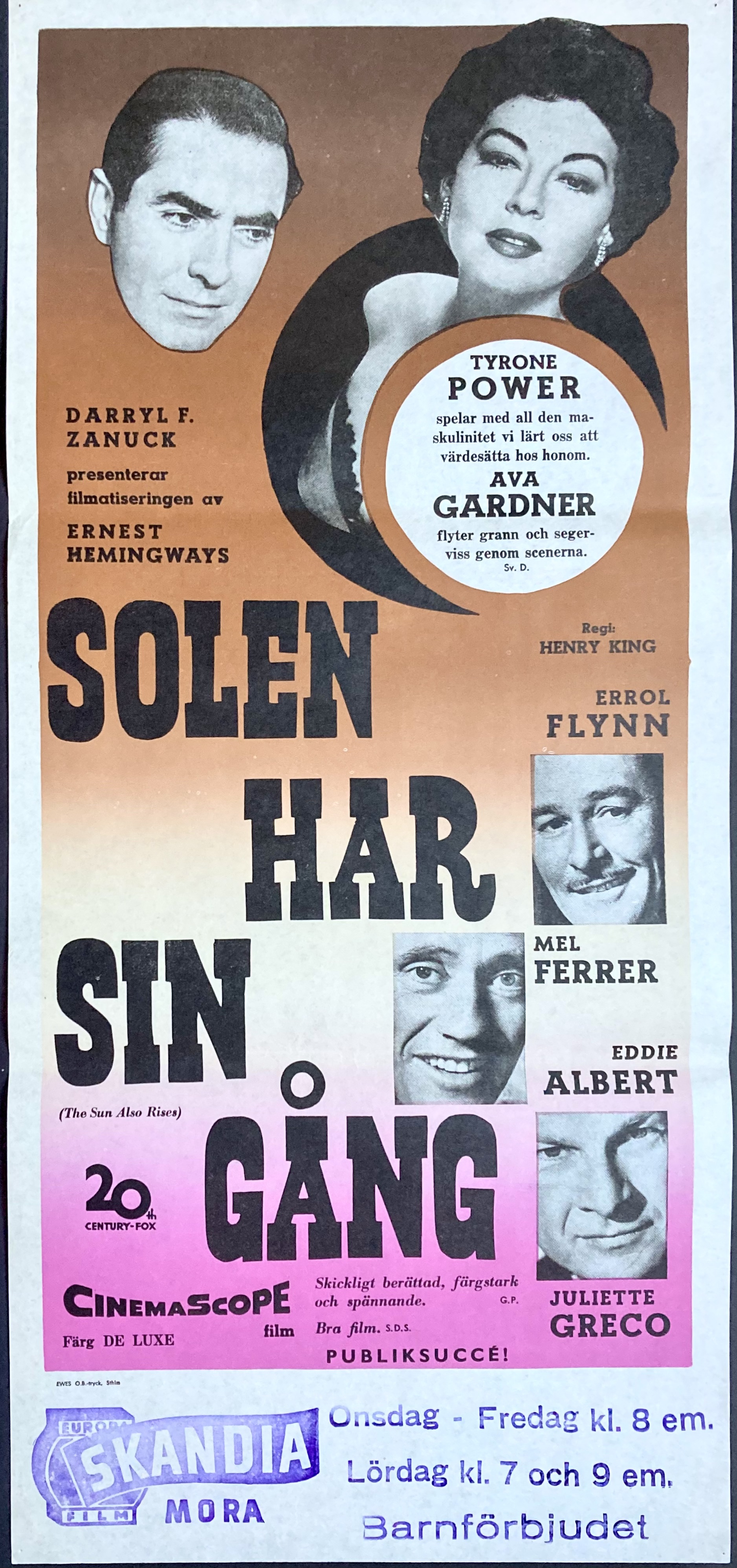 Nostalgipalatset - THE SUN ALSO RISES (1957)