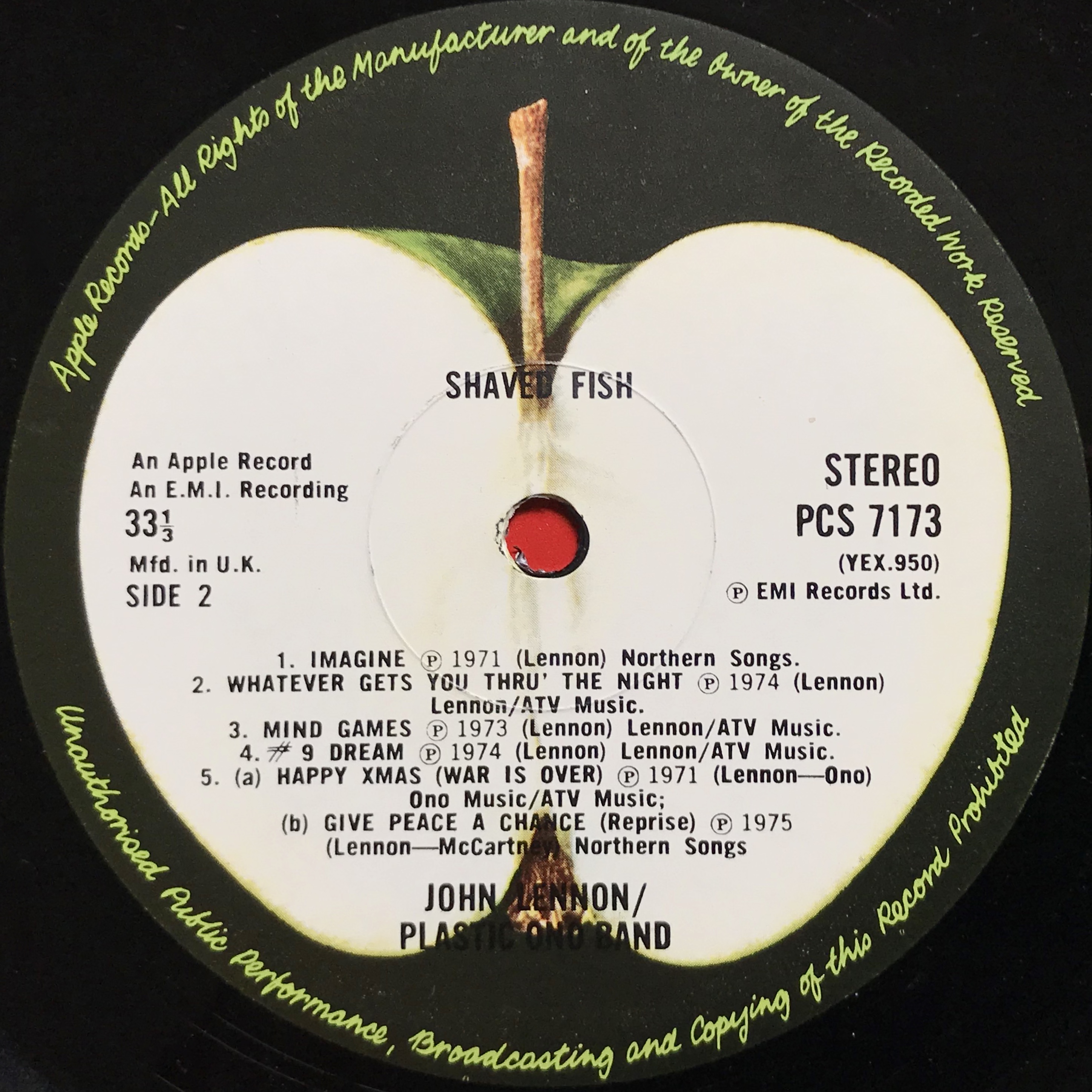 Nostalgipalatset - JOHN LENNON - Shaved fish UK-orig LP 1975