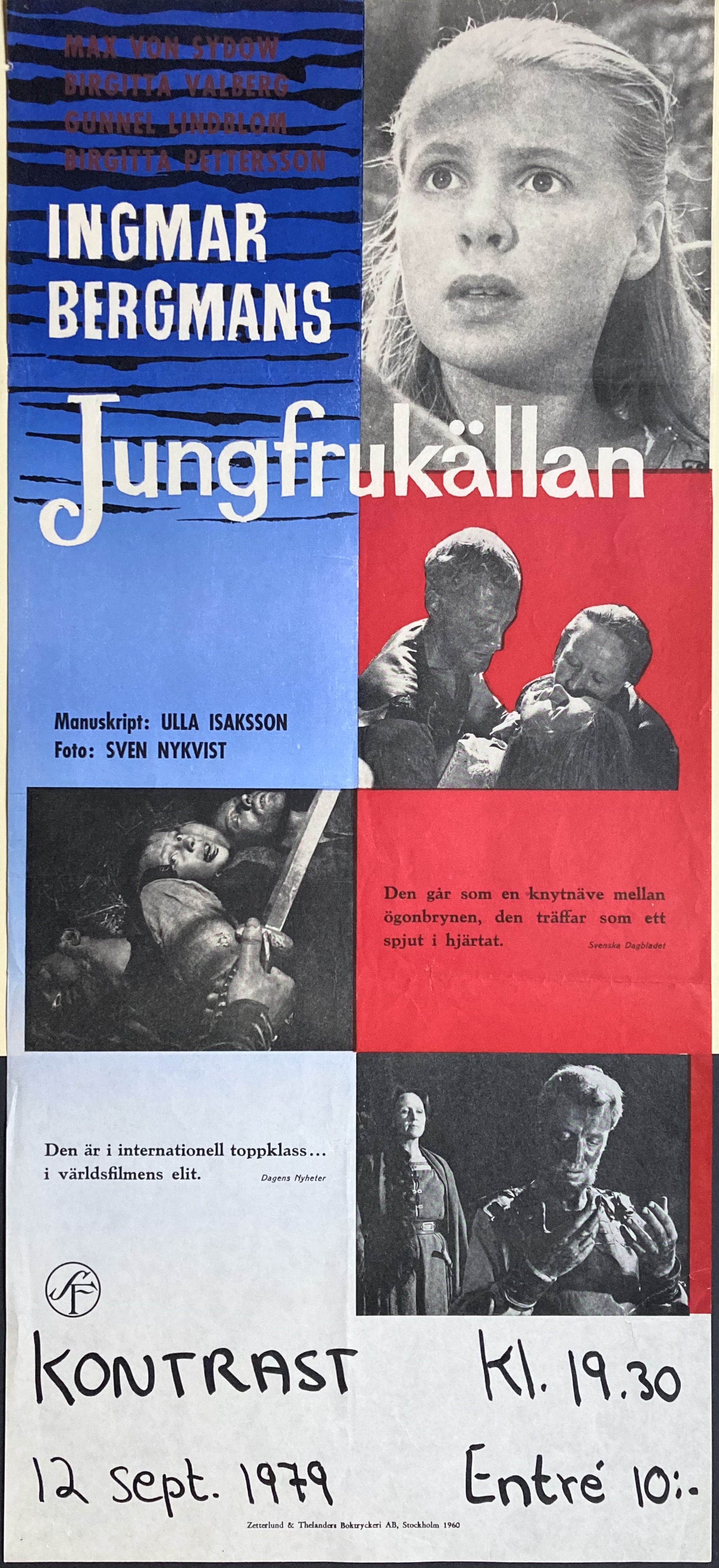Nostalgipalatset - THE VIRGIN SPRING (1960)