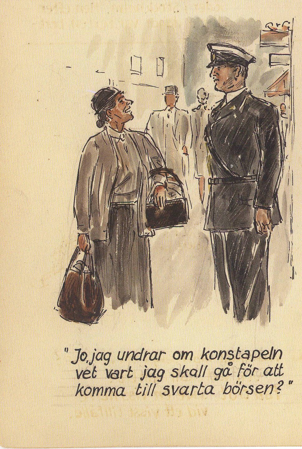 Någonstans i Sverige - beredskapslivet 1939-45 genom en tecknares ögon ...
